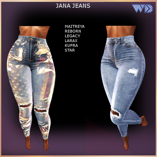 Second Life Marketplace - WAD DESIGNS JANA JEANS